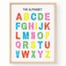 ABC Shapes Numbers Poster: Educational Classroom Decor (digital ...