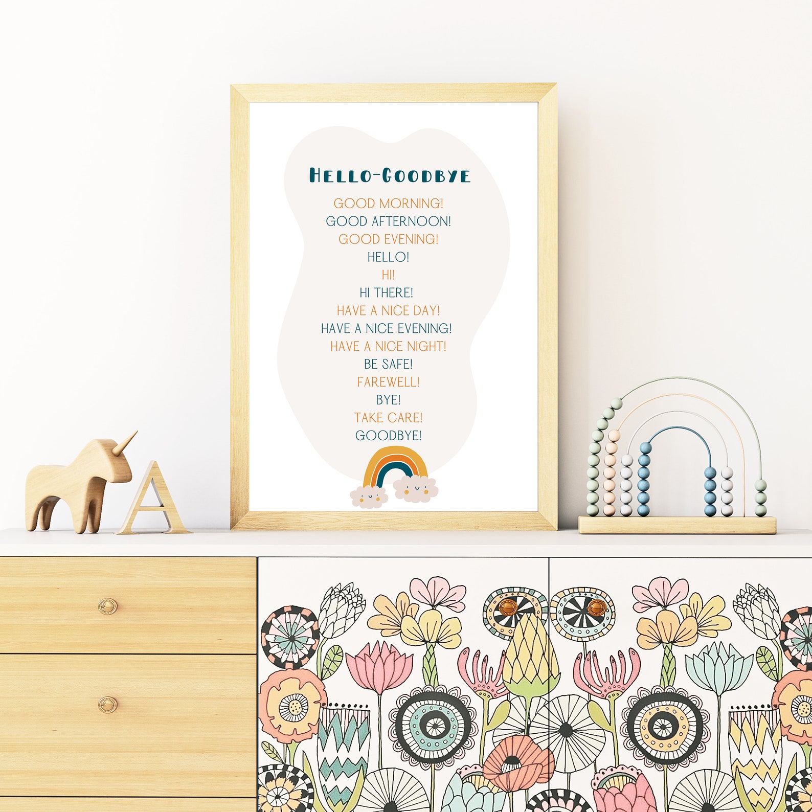 Educational Posters Boho Classroom Decor Magic Words Poster - Etsy