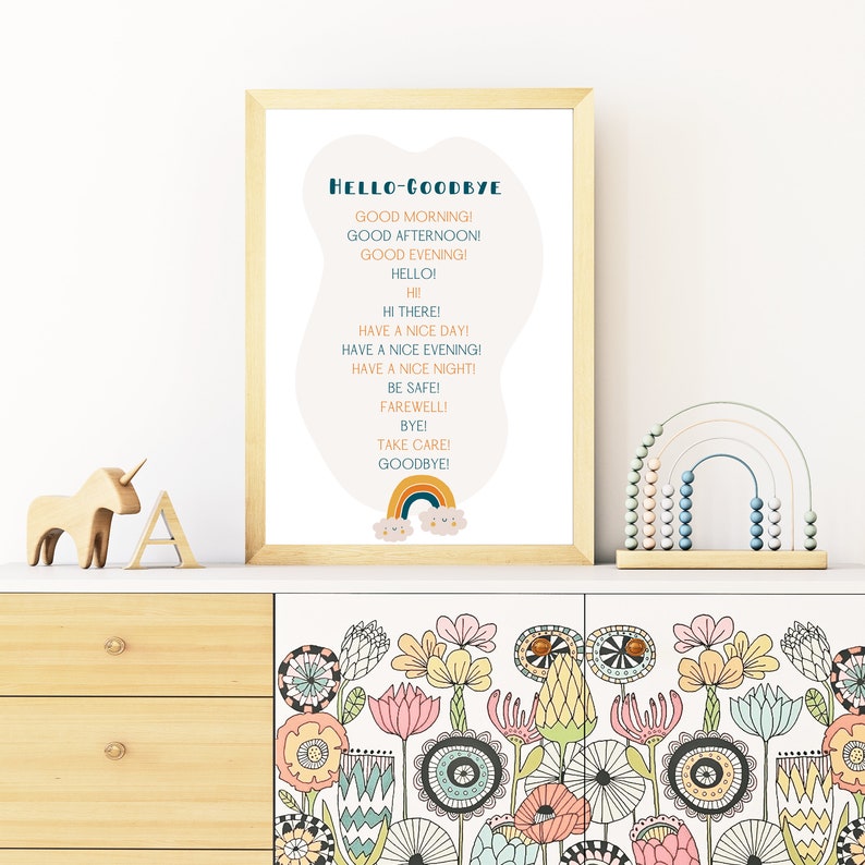 Educational Posters Boho Classroom Decor Magic Words Poster - Etsy