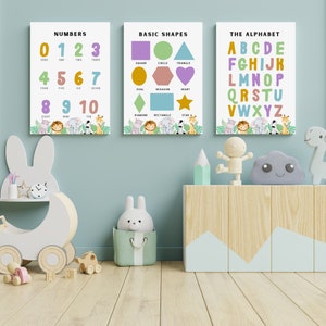 Educational Poster Printable ABC Poster Classroom Decor Alphabet Poster ...