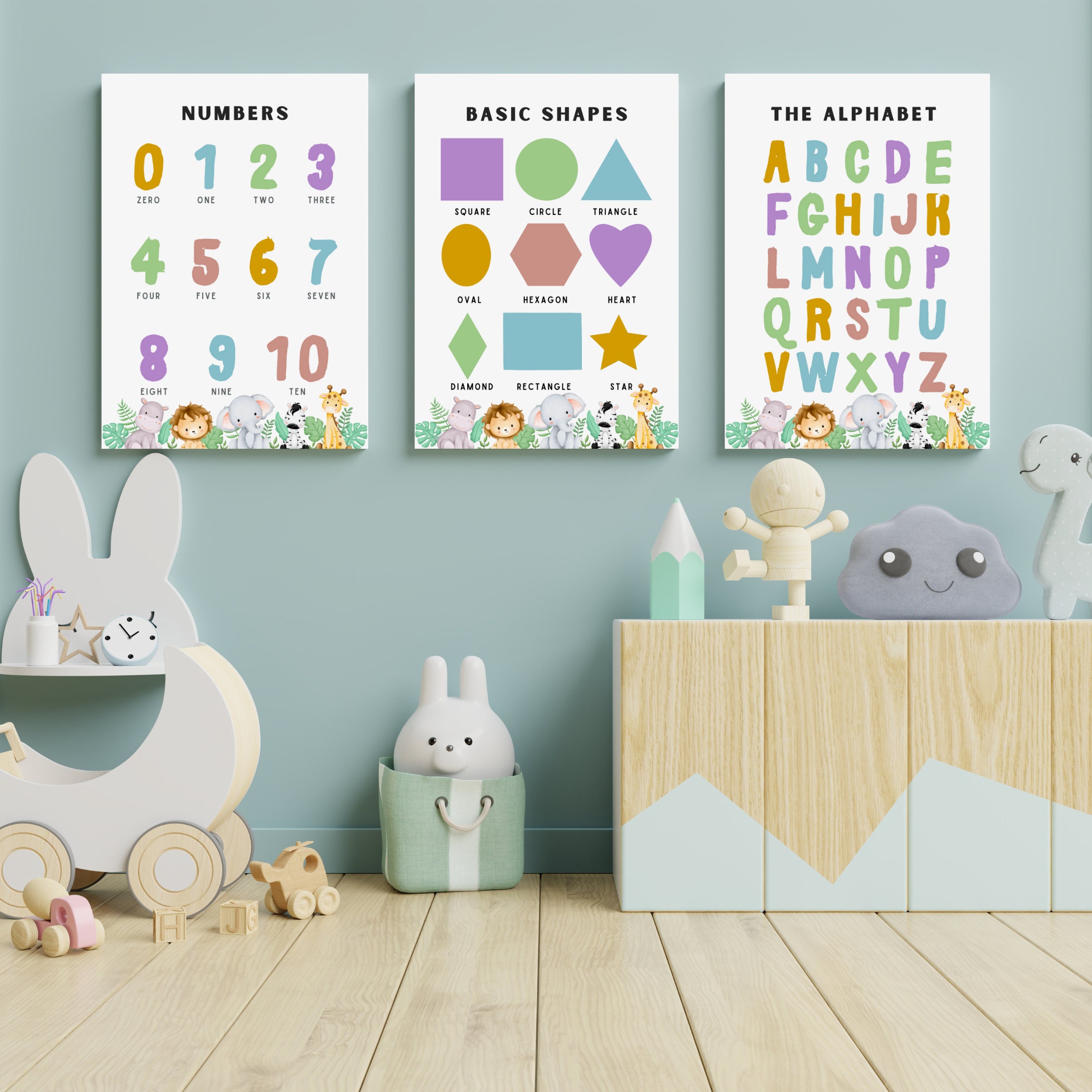 Educational Poster Printable ABC Poster Classroom Decor Alphabet Poster ...