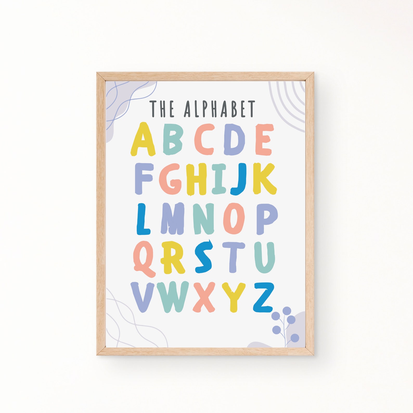 Educational Poster Printable, Boho Classroom Decor, ABC Poster ...