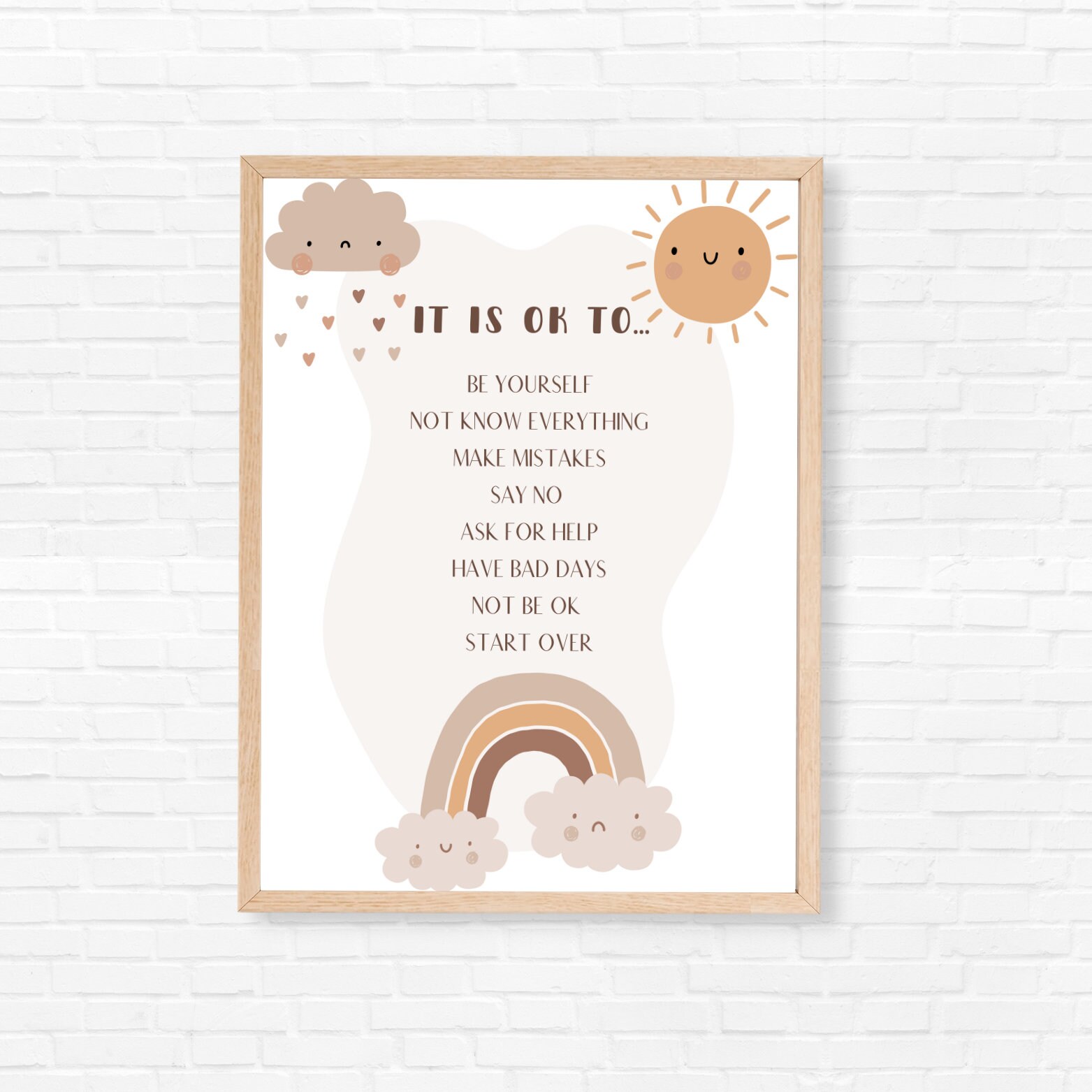 Educational Posters Boho Classroom Decor Rules Poster Homeschool Prints ...