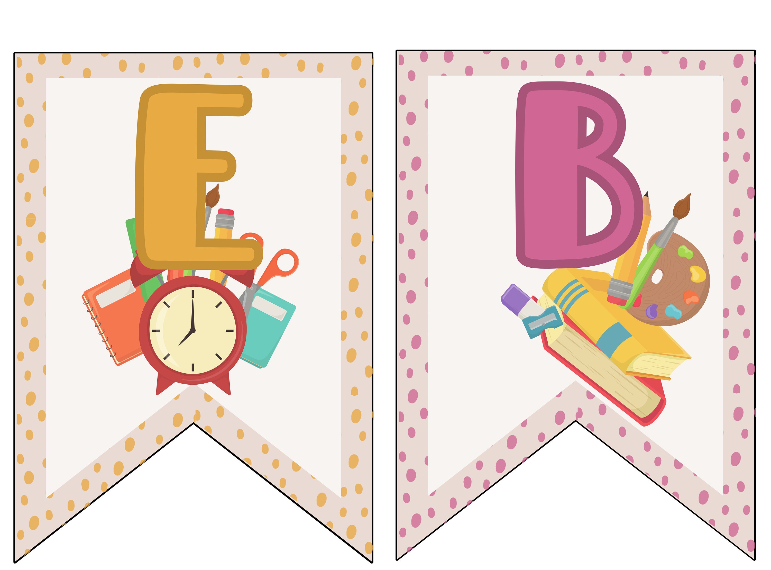 Back to School Banner Flags Welcome Back to School Classroom - Etsy