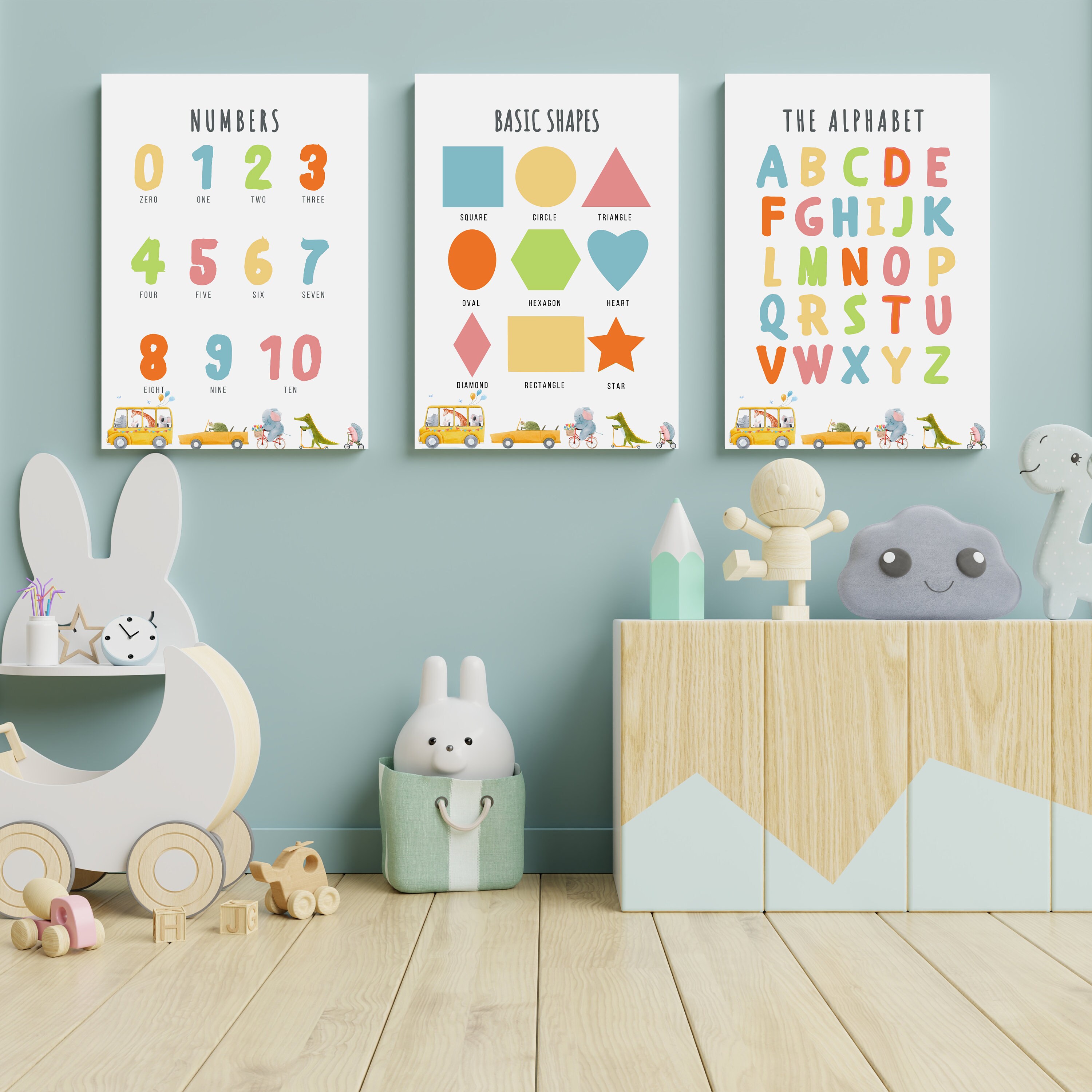 Educational Posters, Alphabet Poster, ABC Poster, Playroom Prints ...