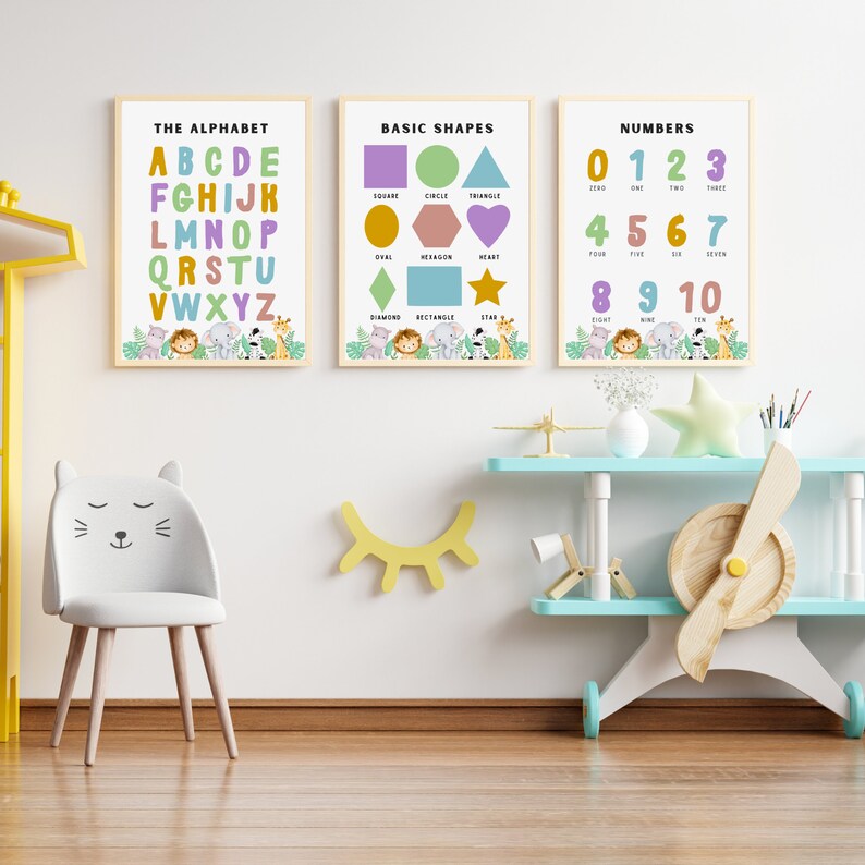 Educational Poster Printable ABC Poster Classroom Decor Alphabet Poster ...