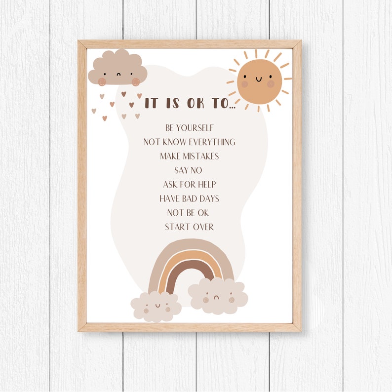 Educational Posters Boho Classroom Decor Rules Poster - Etsy