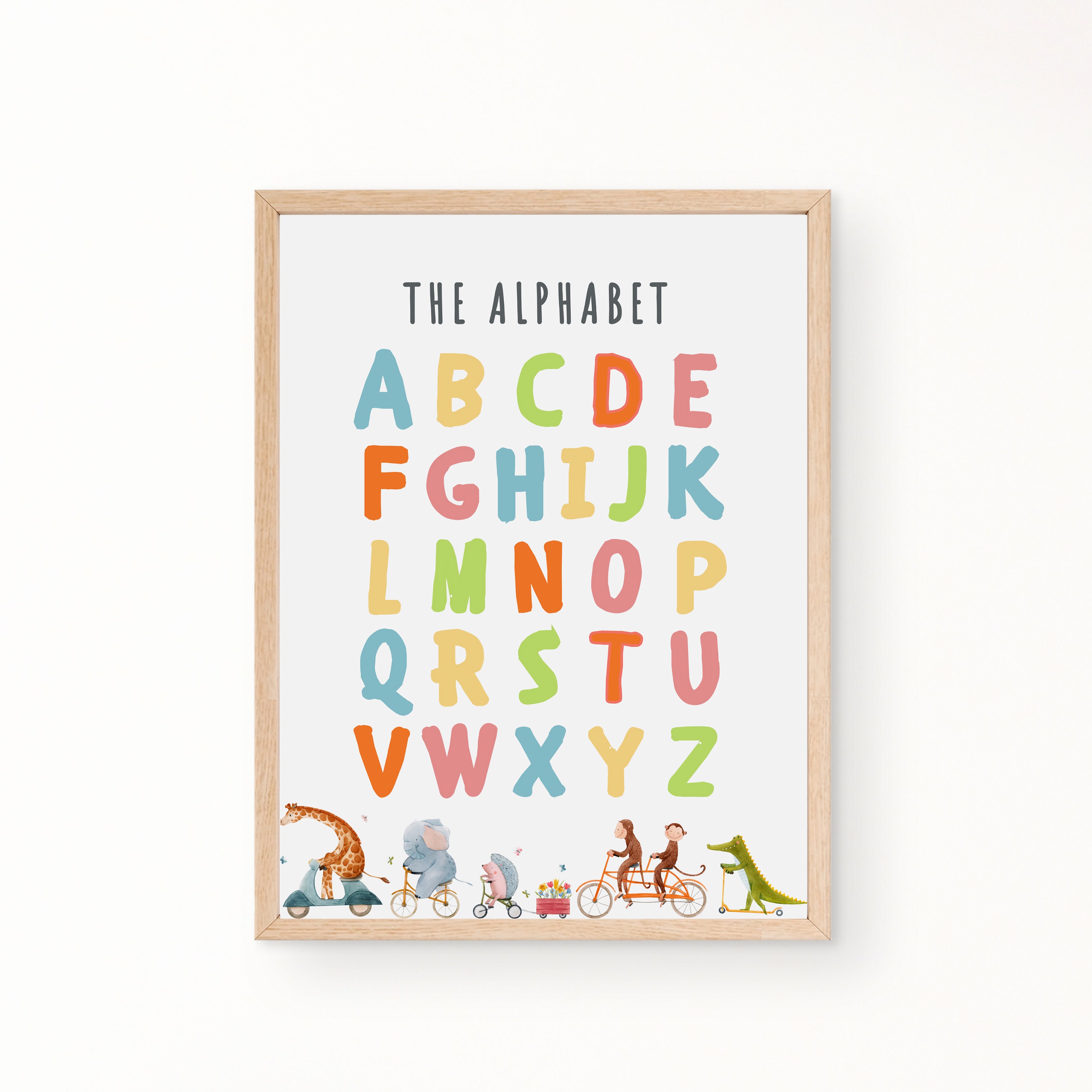 Alphabet & Numbers Educational Print Set: Playroom Classroom Decor ...