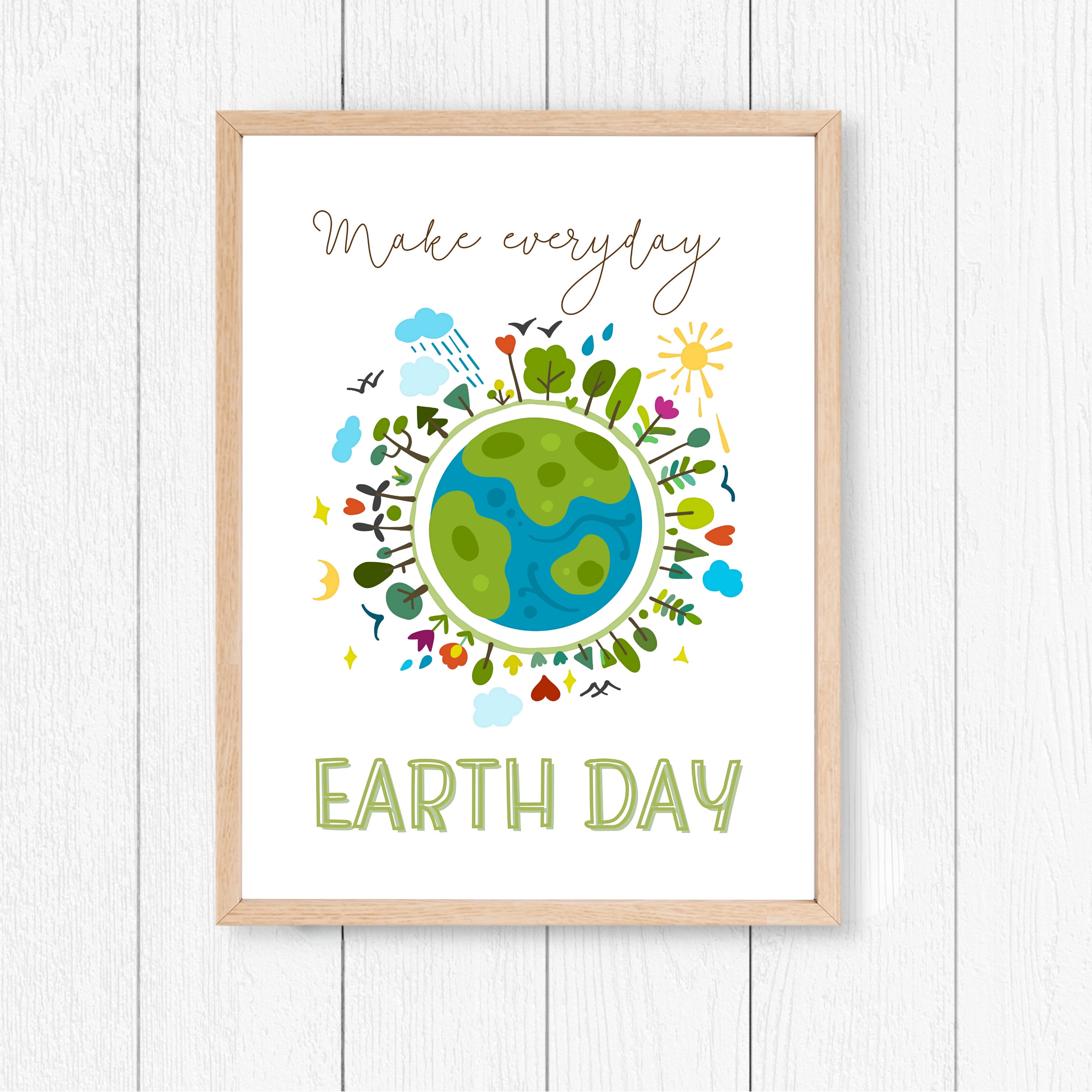 Educational Posters Earth Day Poster Earth Day Decor Printable Eart Day ...