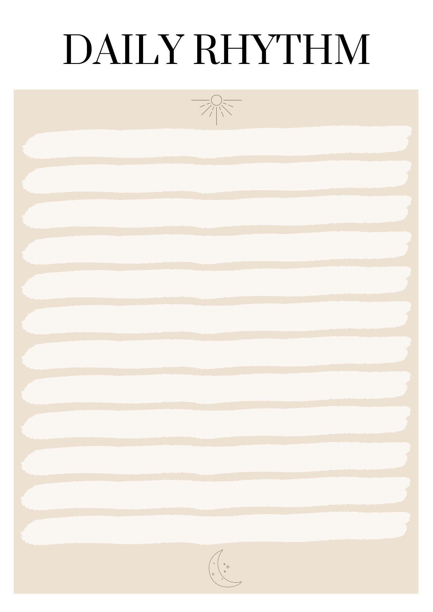 Daily Rhythm, Homeschool Schedule | Customizable or Printable Daily ...