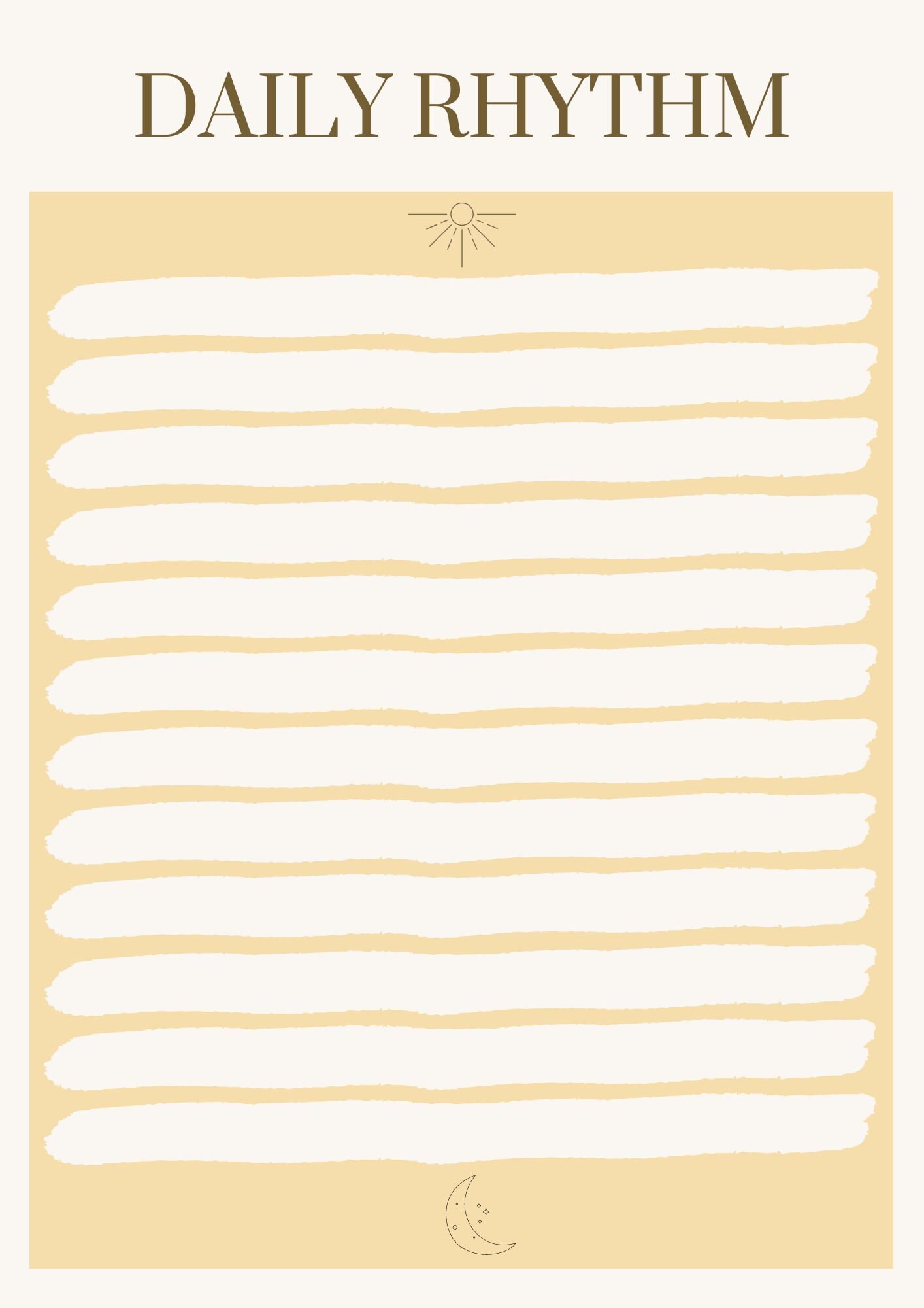 Daily Rhythm, Homeschool Schedule | Customizable or Printable Daily ...