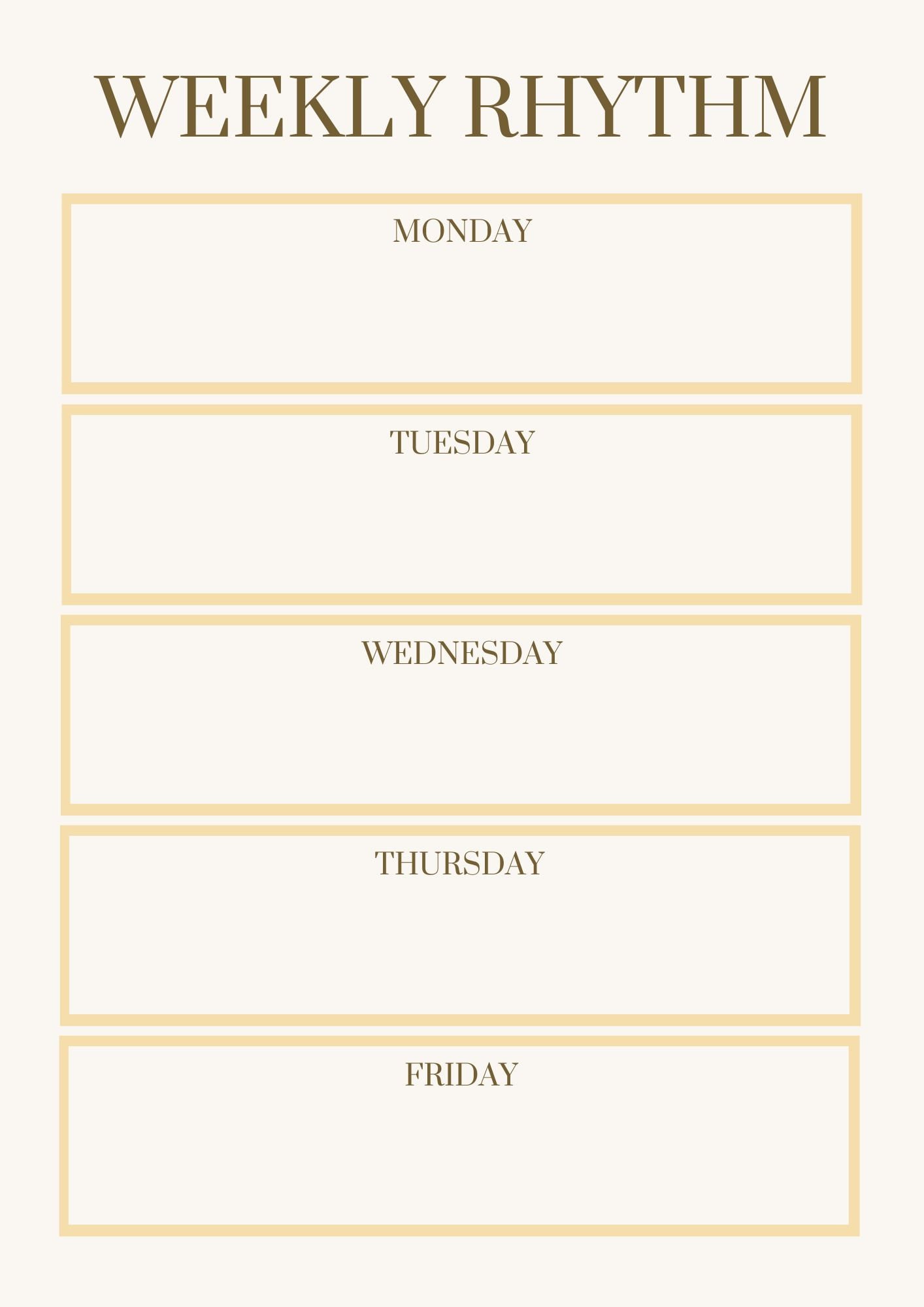 Weekly Schedule and Weekly Organizer Customizable or Printable - Etsy
