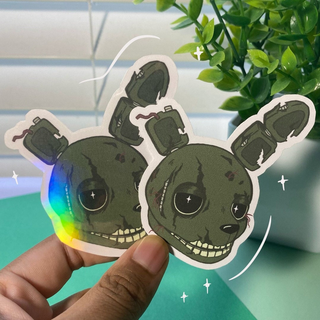 Homemade Springtrap Diecut Vinyl Sticker - Etsy