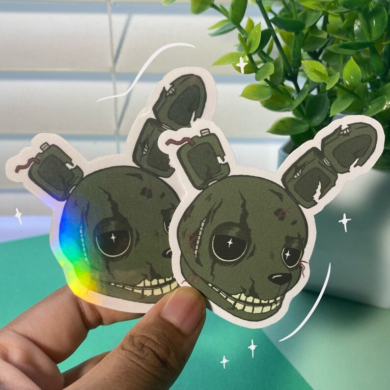 Homemade Springtrap Diecut Vinyl Sticker - Etsy