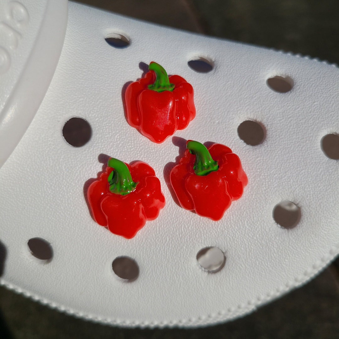 ONE Red Bell Pepper Veggie Croc Shoe Charm / Fun / Food / Snack ...