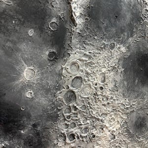 Textured Full Moon Painting: Modern Celestial Wall Art on Wood - Etsy