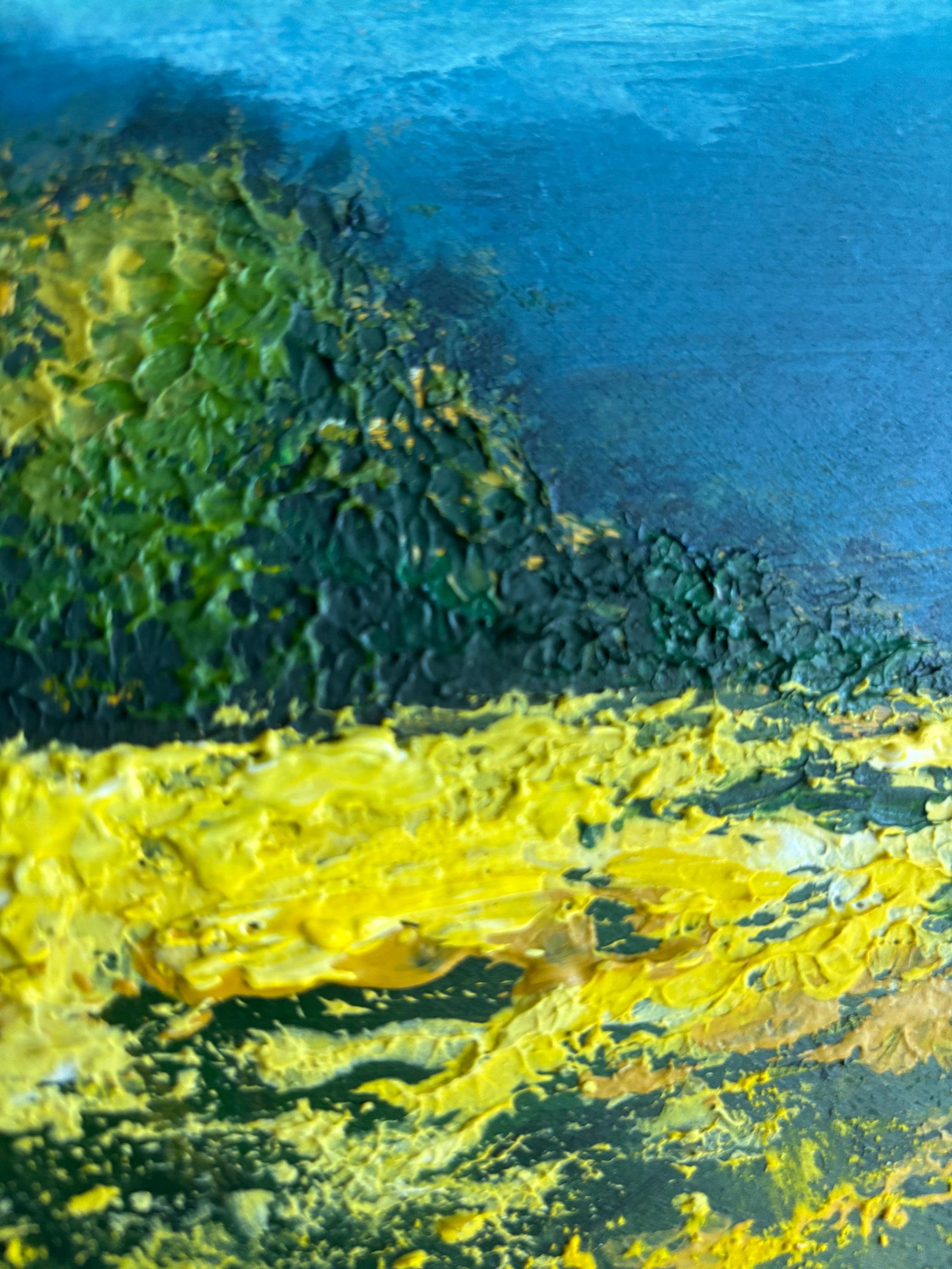 Round Painting Texture Painting Landscape Texture Painting 3d Picture ...