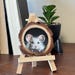 Miniature Mouse Painting: Hand-painted Acrylic Art on Wood Slice - Etsy