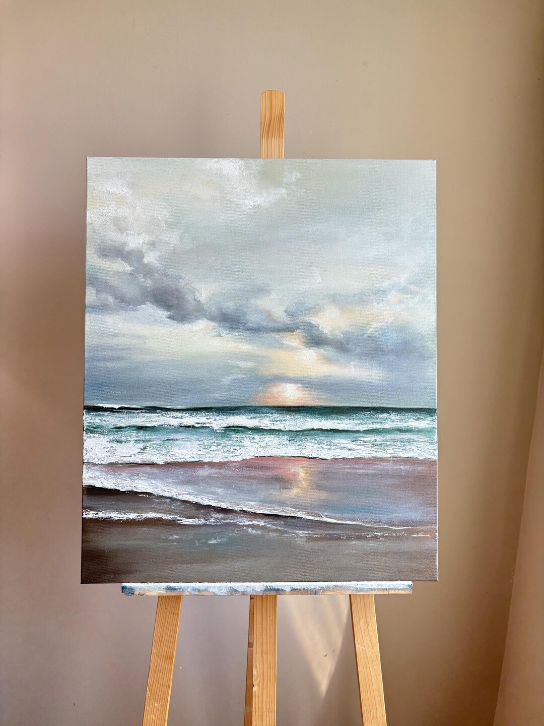 Original Seascape Painting Sea Painting Blue Ocean Painting Oil Gift ...