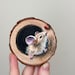 Mini Mouse Painting: Original Acrylic Art on Wood Slice With Stand - Etsy