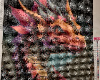 Ainefel COMPLETED Diamond Painting, Ready to Hang Finished Diamond Art ...