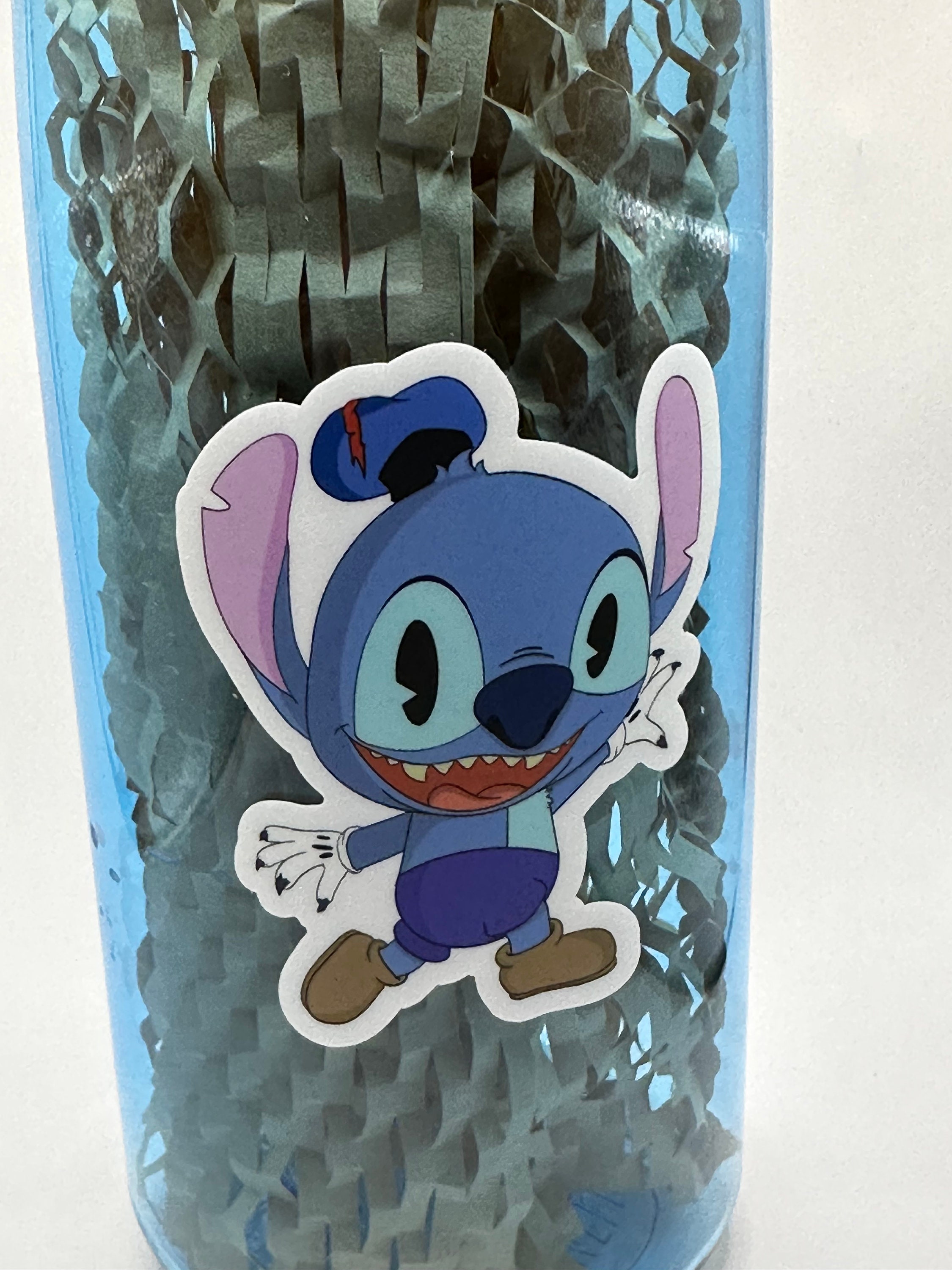 Stitch Dressed as Donald Sticker - Etsy