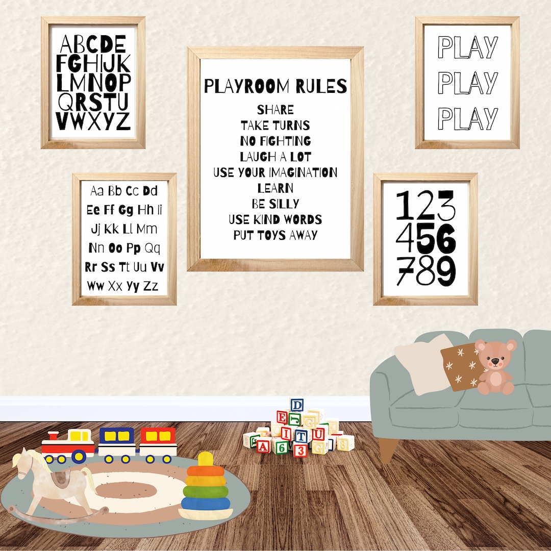 Playroom BUNDLE Printable Poster BUNDLE 18x24in - Etsy