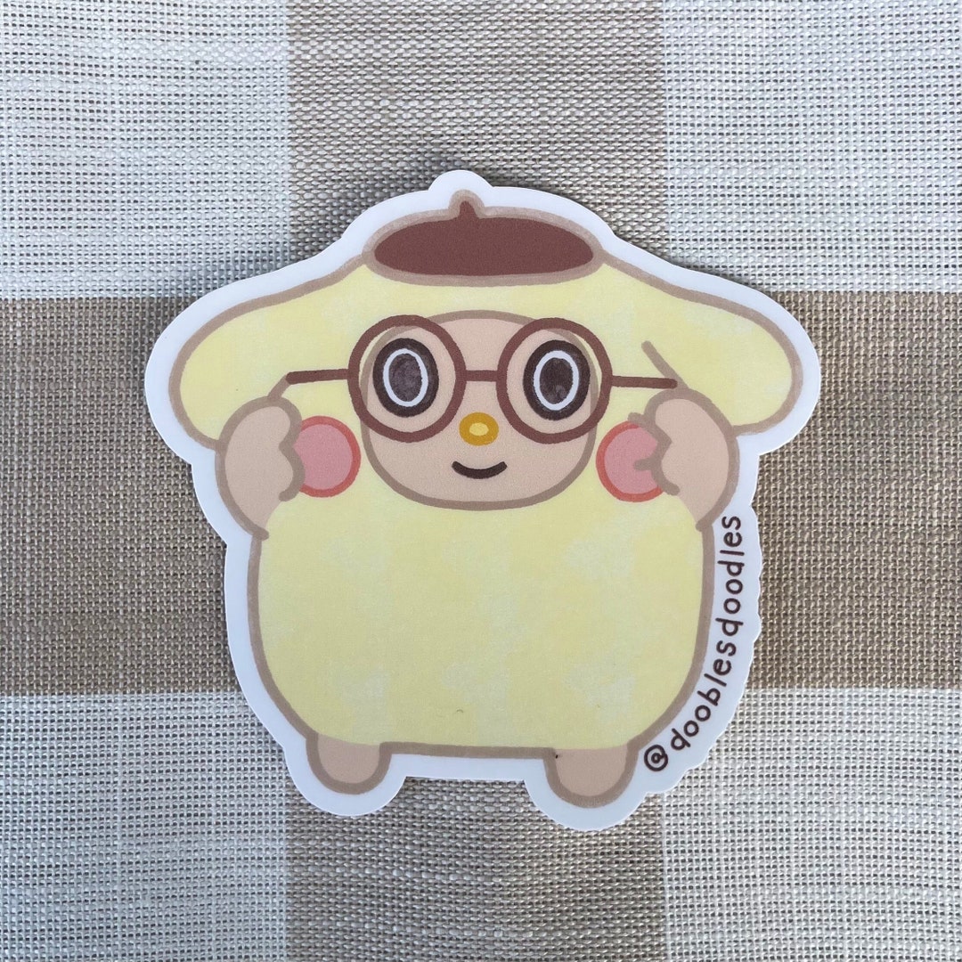 Cute Sanrio Pompompurin Bear Vinyl Sticker | Die Cut Sticker, Kawaii ...