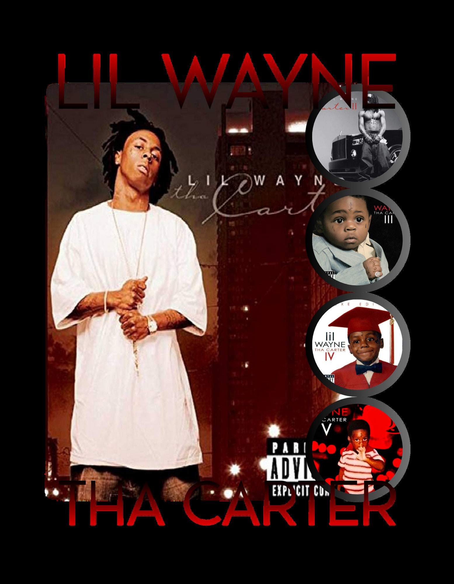 Lil Wayne Tha Carter Album Graphic - Etsy