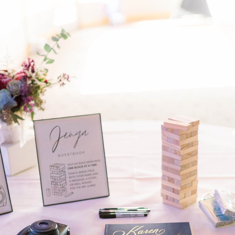 Jenga Wedding Sign - Etsy