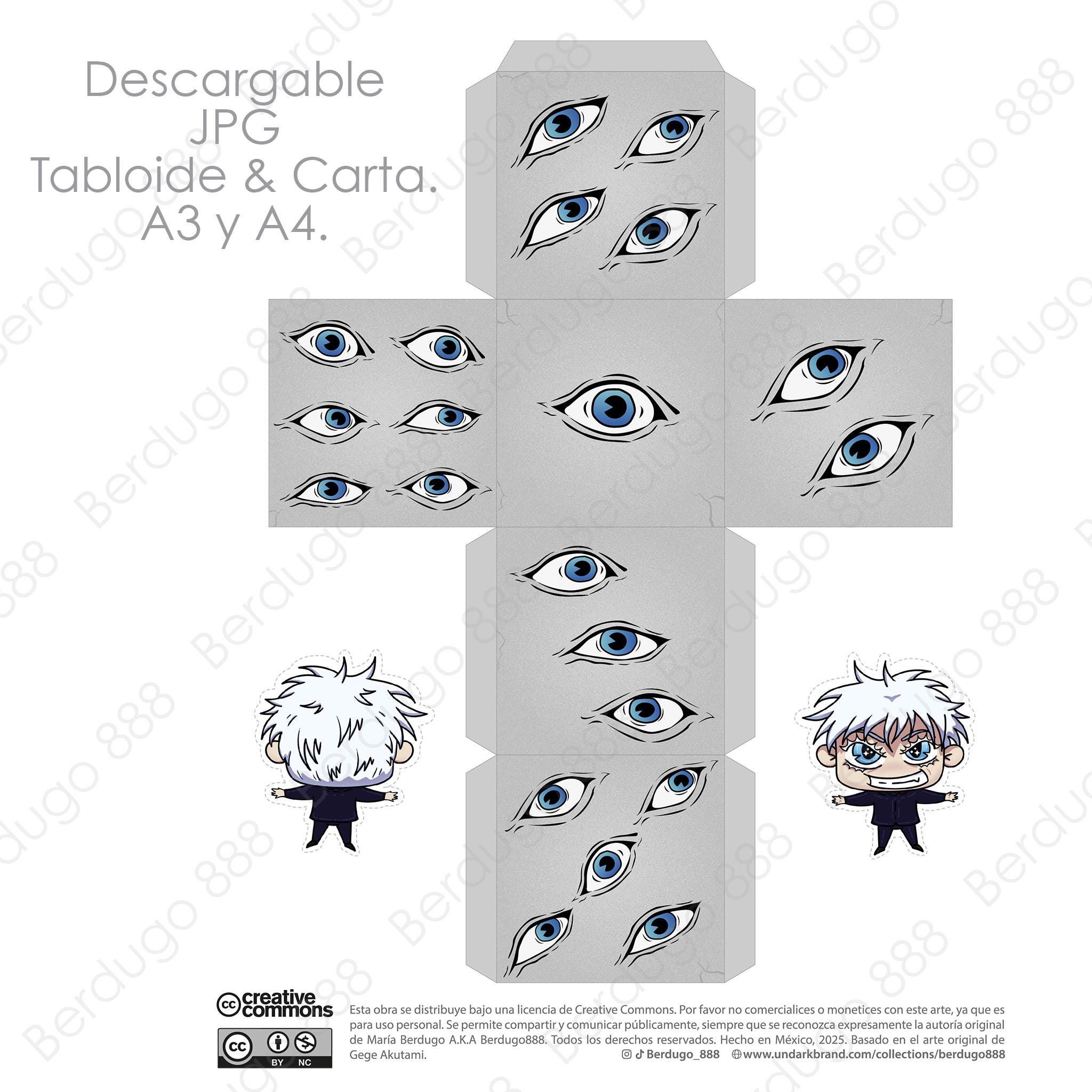 Papercraft Jujutsu Kaisen, Gokumonkyo, Satoru Gojo - Etsy