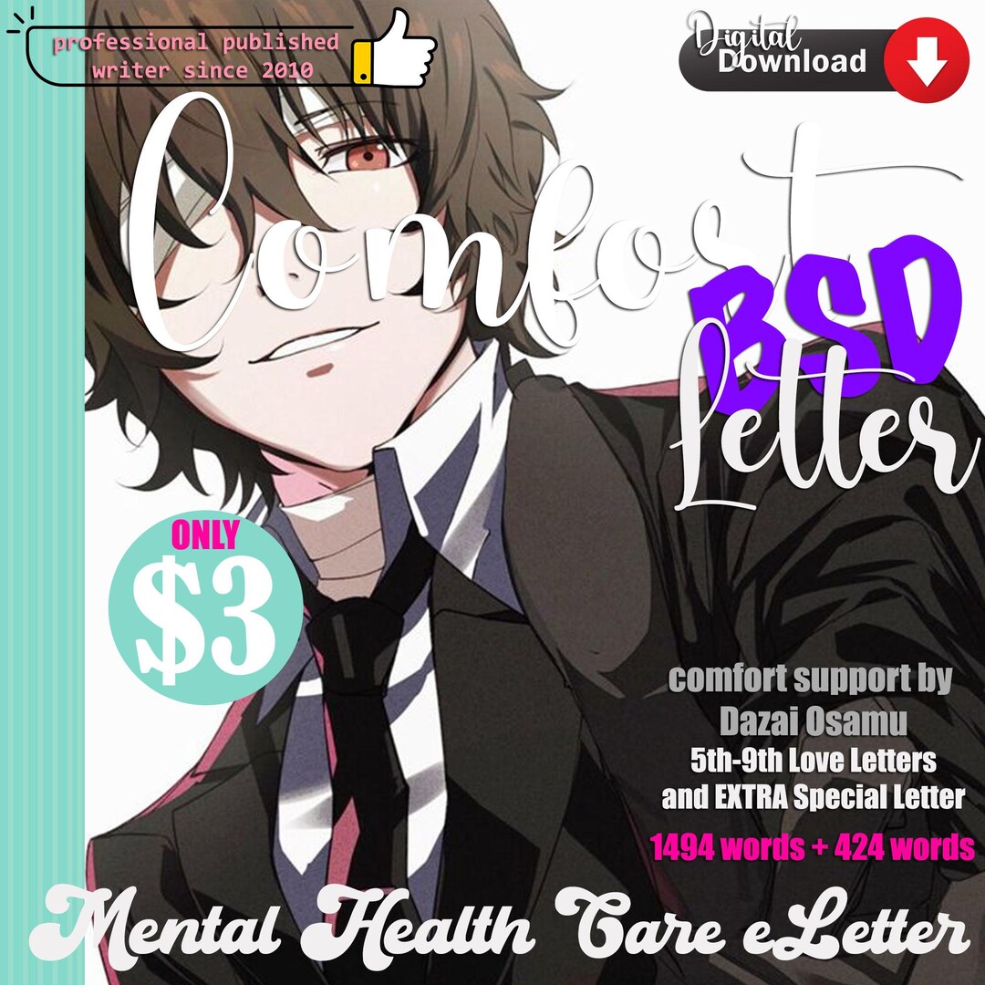 Romantic Emails From Dazai Osamu BSD 1494 Words 5th-9th Love Letters ...