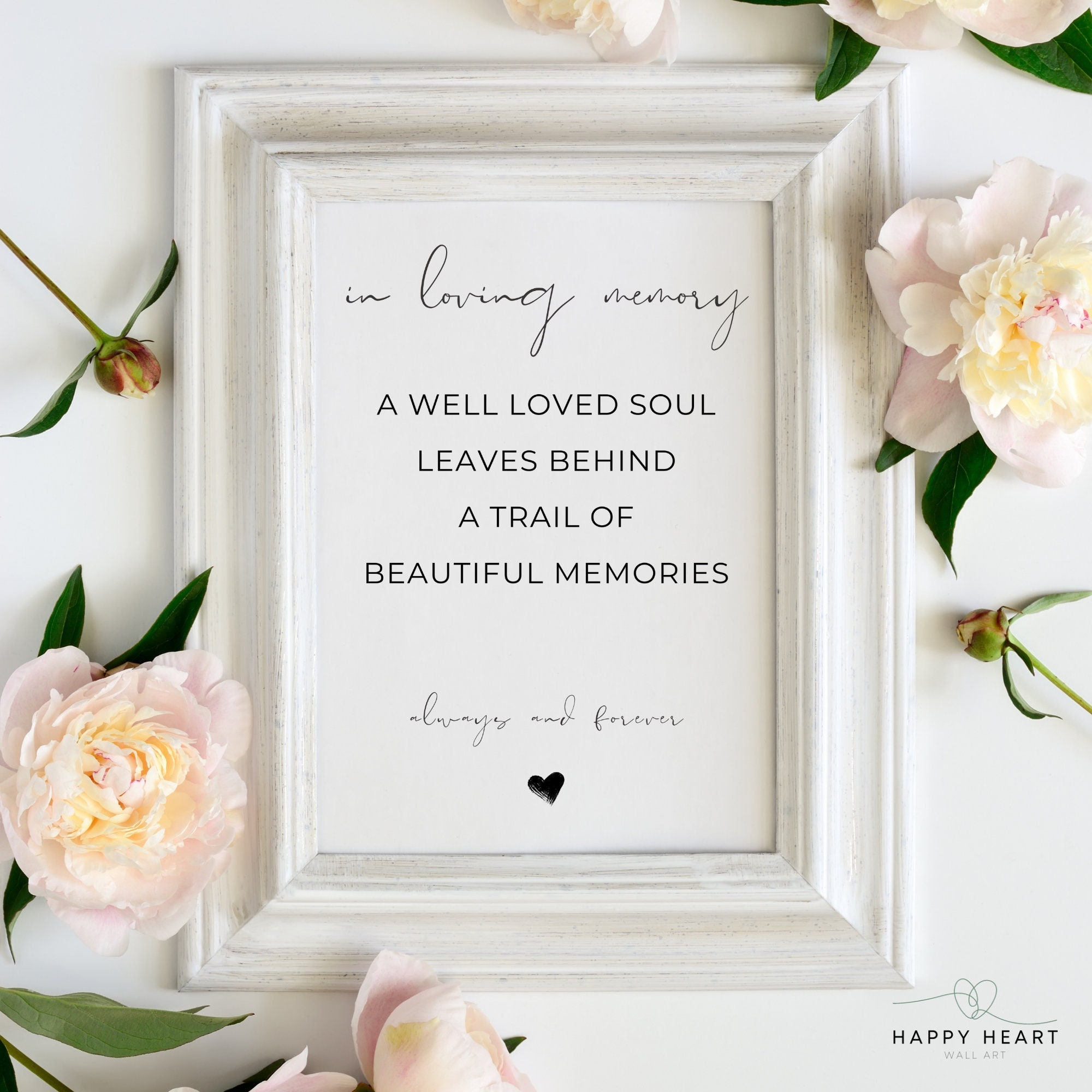 Minimalist in Loving Memory Sign Printable in Loving Memory - Etsy