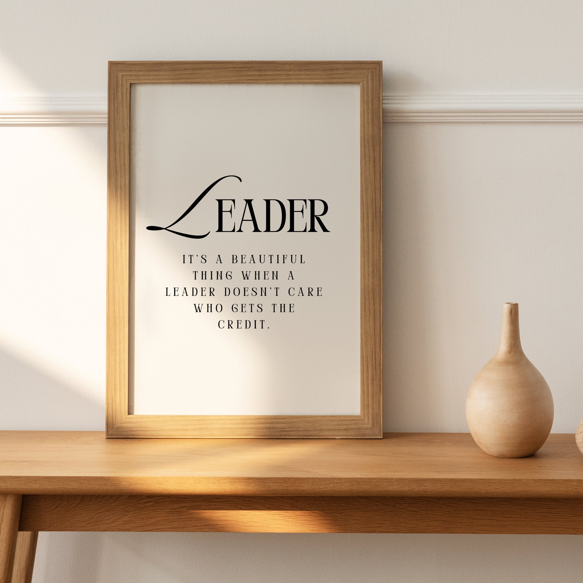 Leader Quote, Leader Gift, Motivational Quote, Printable Wall Art ...