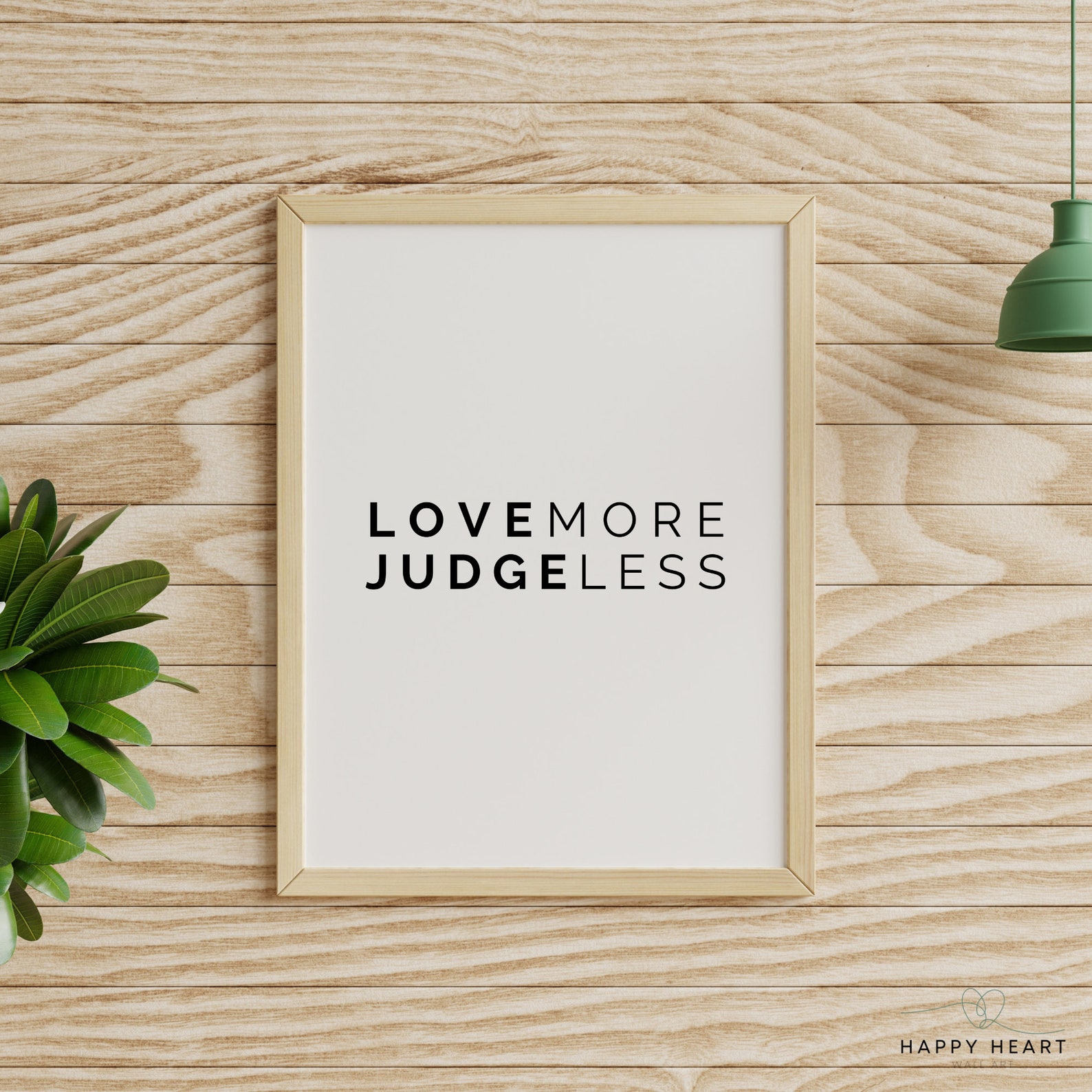 Love More Judge Less Print: Minimalist Quote Wall Art (digital Download ...