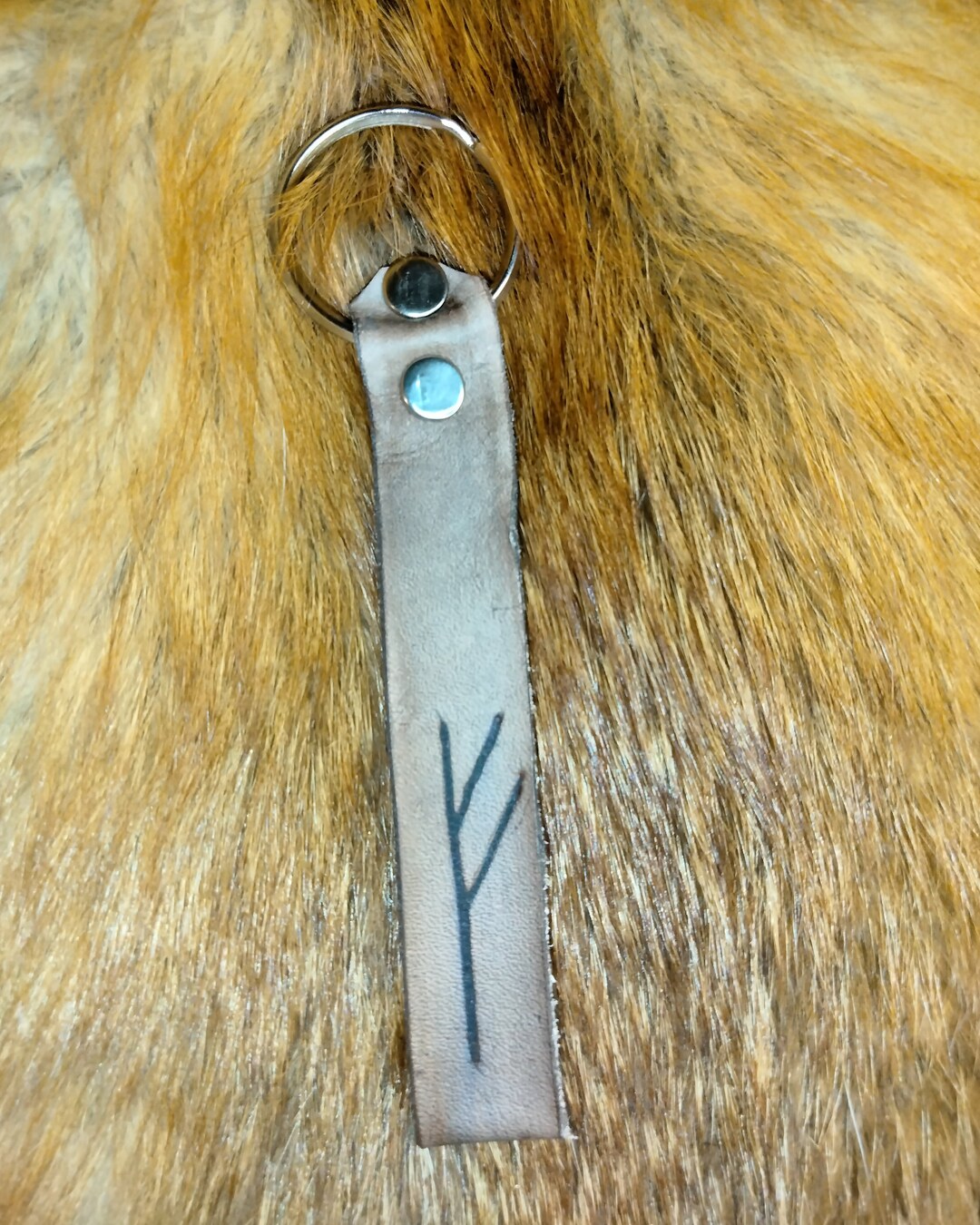 Norse Runes Key Chain Leather Strap - Etsy