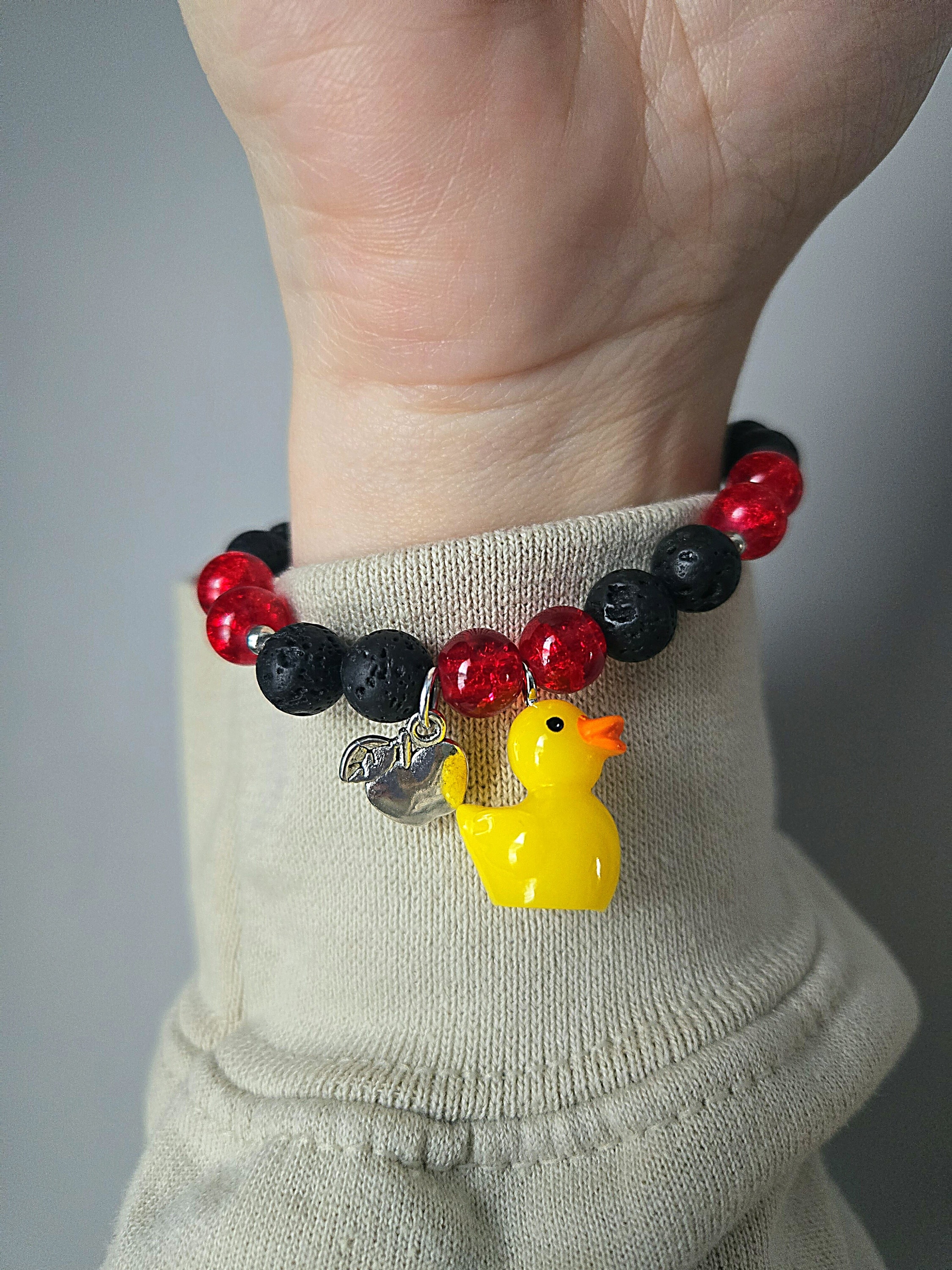 Hazbin Hotel Lucifer Gemstone Bracelet - Etsy UK