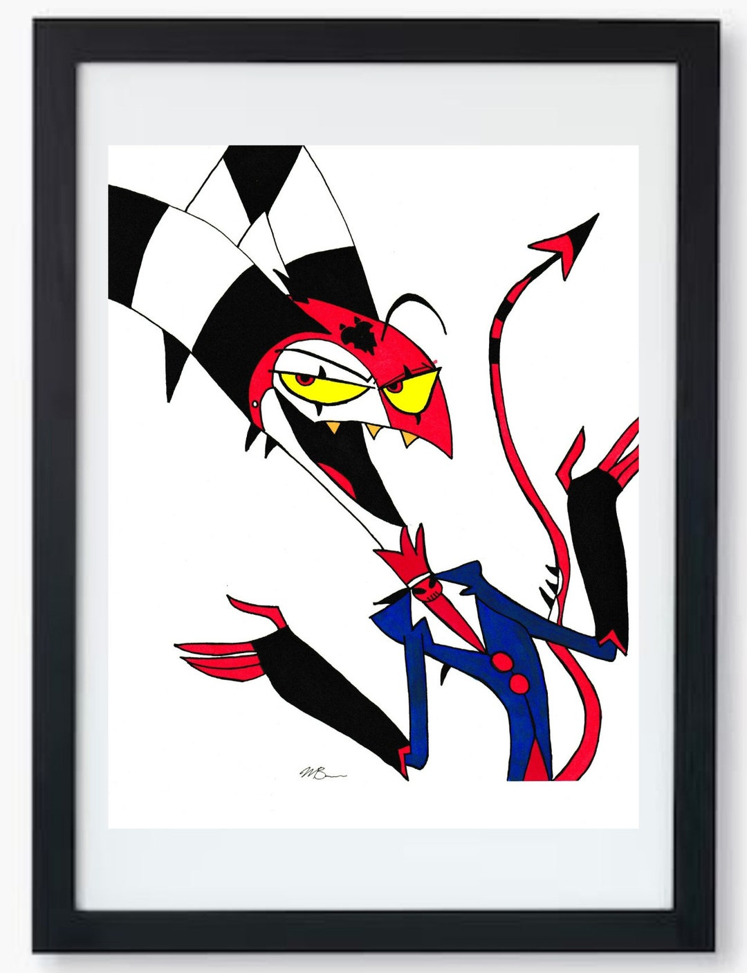 Helluva Boss Blitzo Print - Etsy