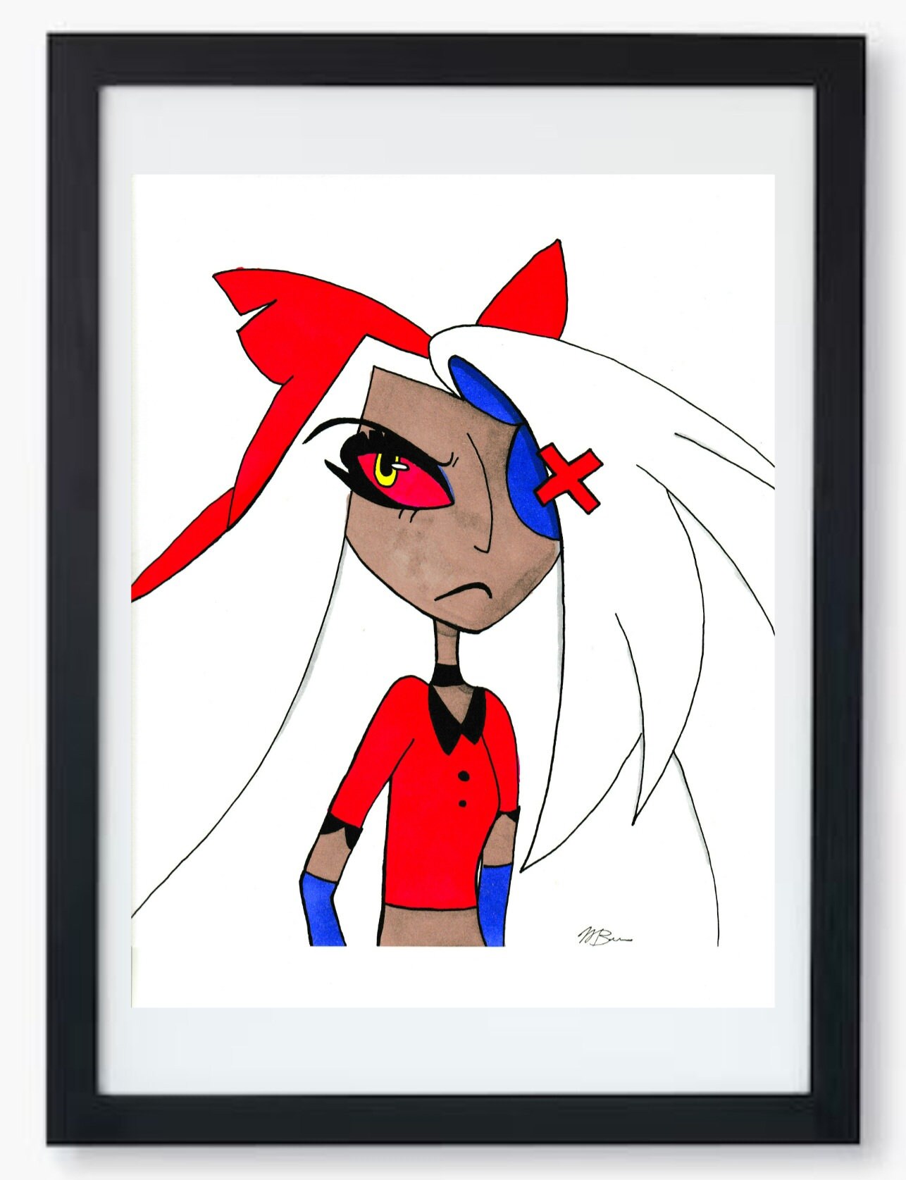 Hazbin Hotel Vaggie Sketch Print - Etsy
