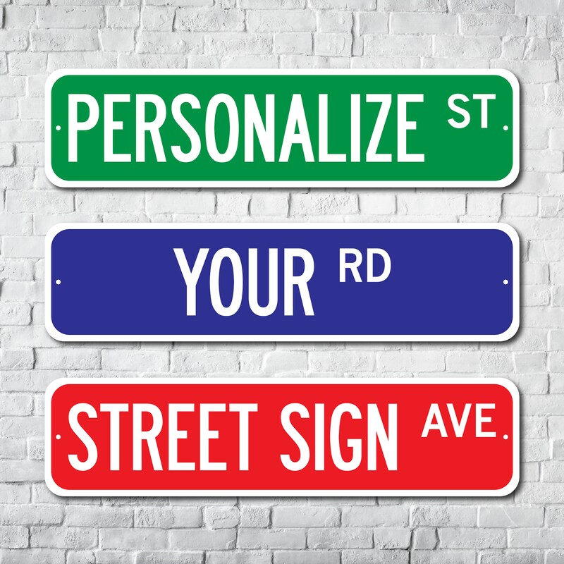 Personalized Street Sign Picture - Etsy