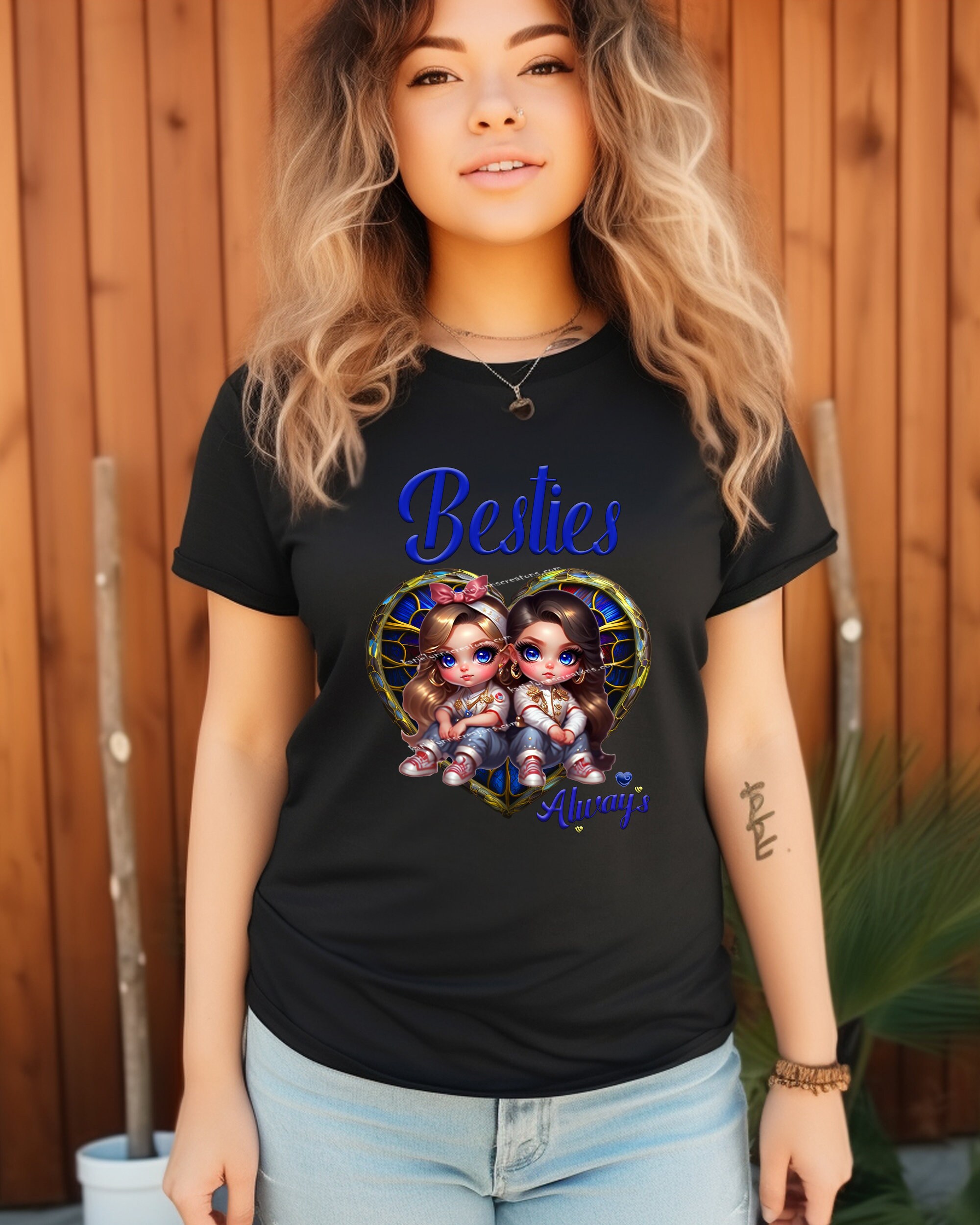 Chibi Besties Girl Png Clipart - Cute Best Friends' Girl Png, Hip Hop ...