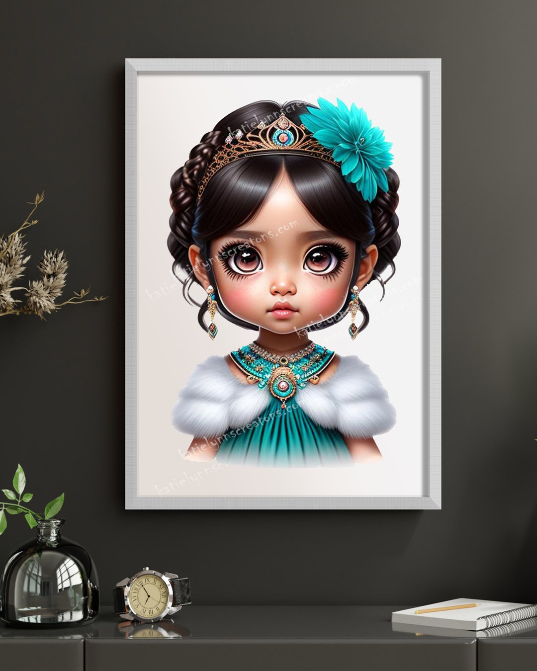 Princess Chibi Kawaii Girl, Digital Download - Cute Anime Chibi Kawaii ...