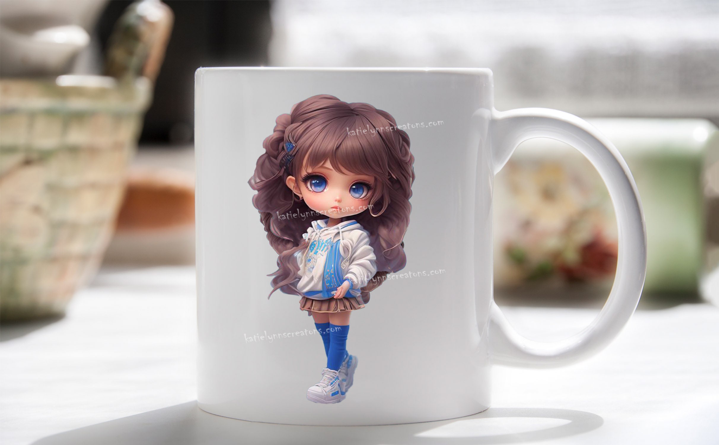 White Chibi Girl Png Clipart Cute White Girl Png White Hip - Etsy