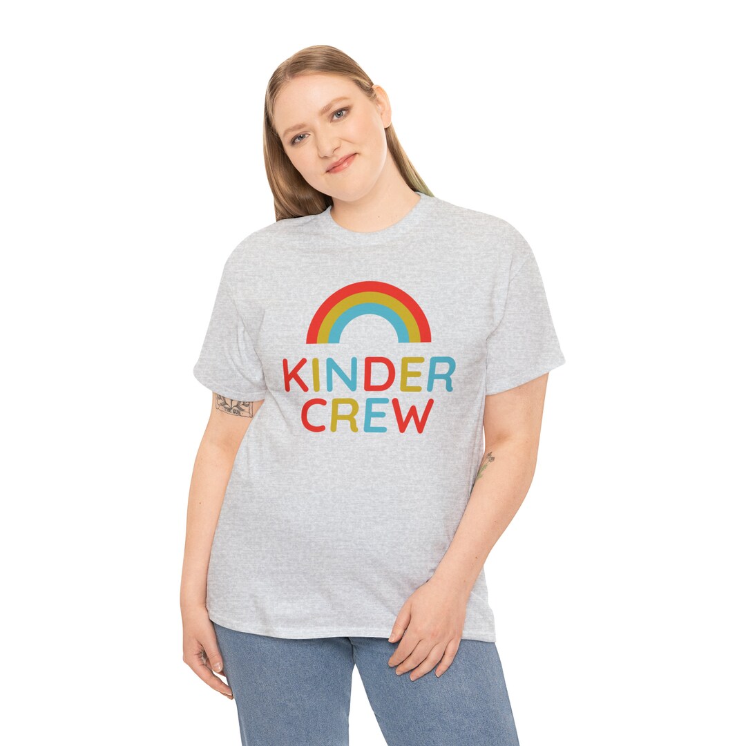 Kinder Crew Shirt, Kinder Crew Teacher Shirt, Kindergarten Shirt ...