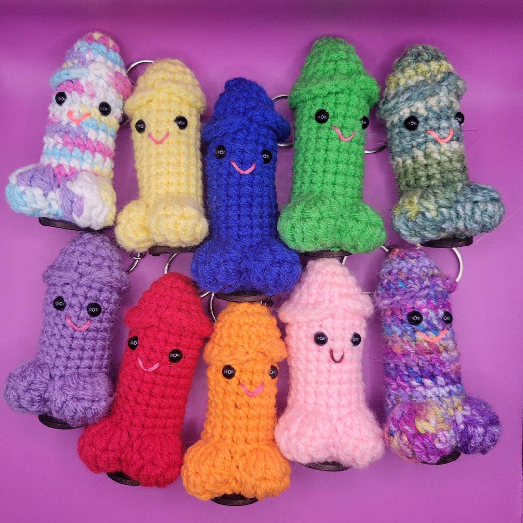 No Sew Pecker Keychain - Amigurumi Pattern, Genital, Penis, Willy, Keyring, Crochet, Dick - Etsy