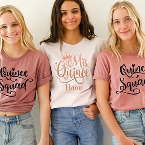 Mis Quince Shirts, Quince Shirt, Quinceañera Birthday Shirts ...
