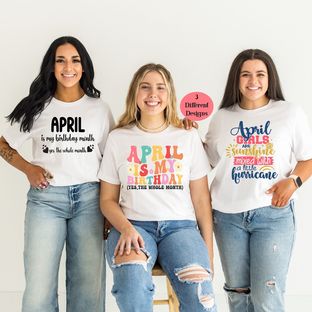 April Birthday Girl,april Girl Gift,girl Born in April,cool April Girl ...