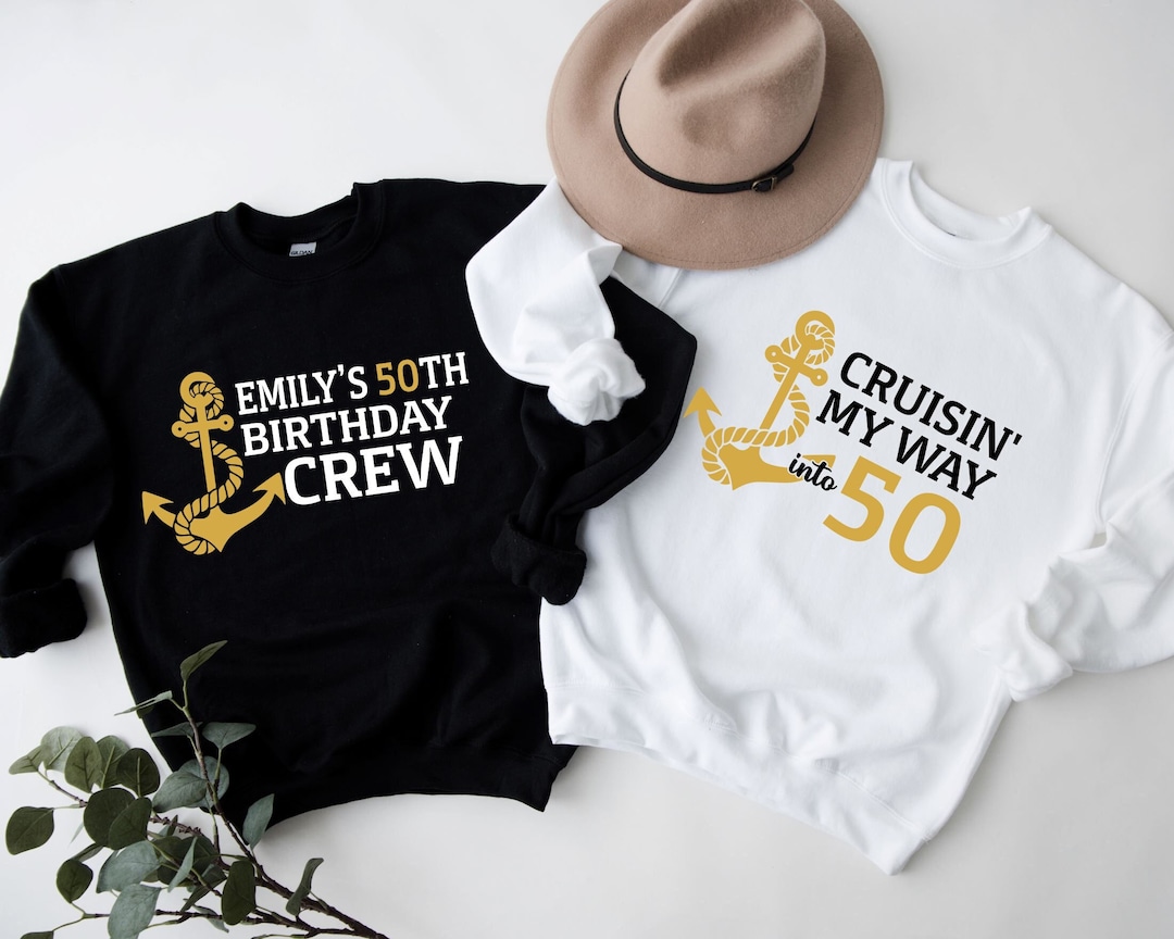 Cruisin My Way Into 50th Shirt, Custom 40th Birthday Shirts, Custom ...