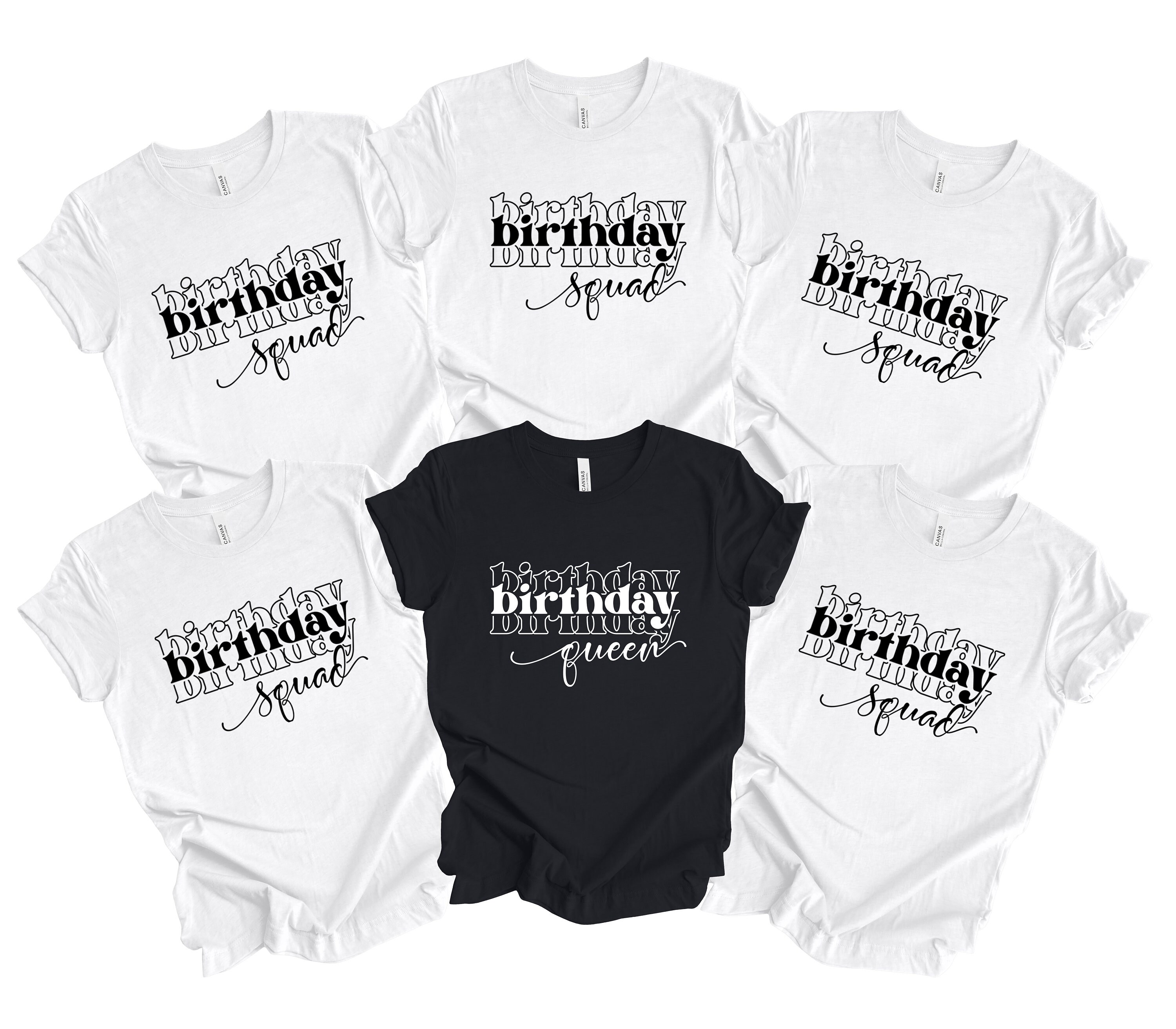 Birthday Group T-shirts, Girls Birthday Squad Shirts, Birthday Queen ...