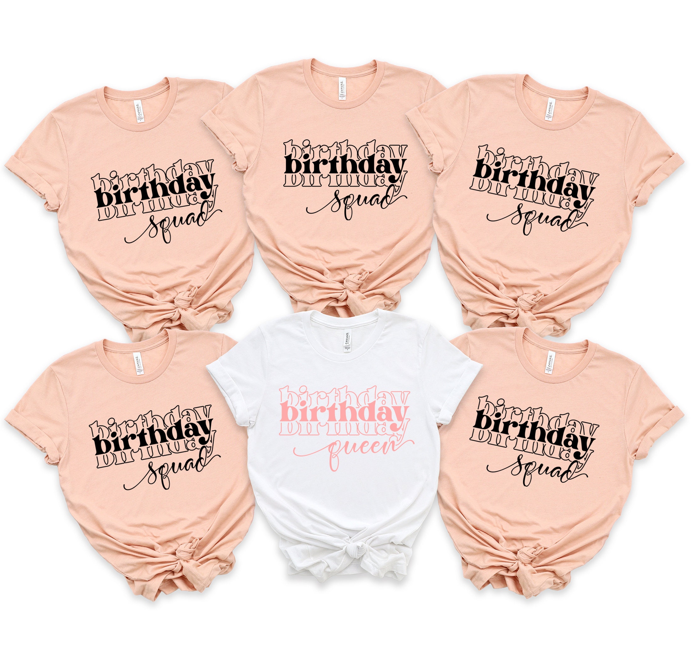 Birthday Group T-shirts, Girls Birthday Squad Shirts, Birthday Queen ...